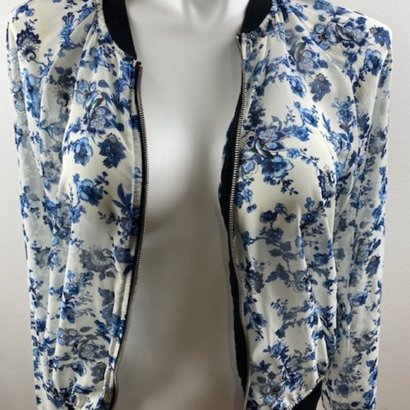 Alyx | Jackets & Coats | Alyx Floral Pattern Sheer Bomber Jacket Size ...